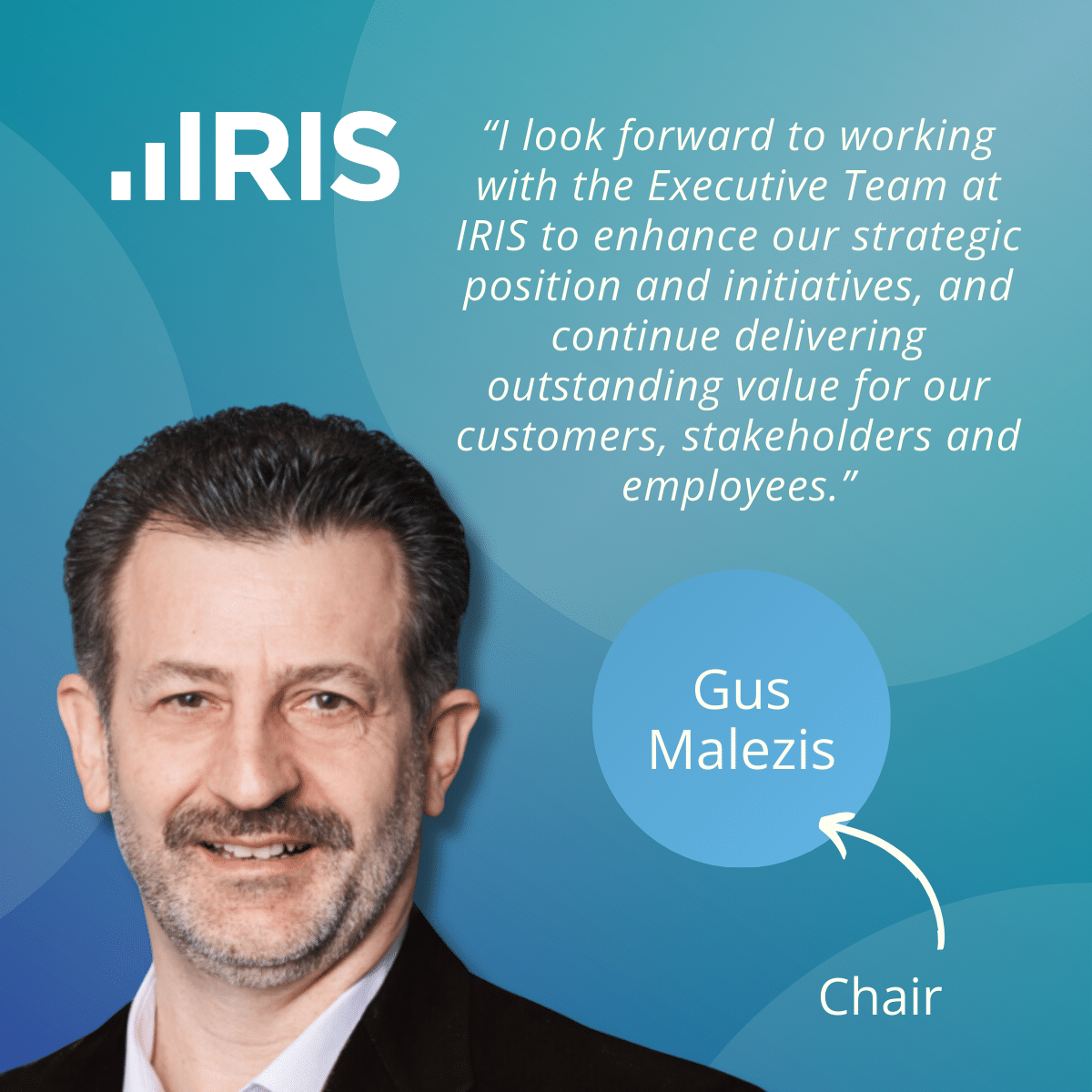 IRIS Software Group Appoints Gus Malezis as Non-Executive Chairman
