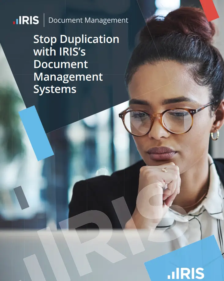 Stop Duplication with IRIS Document Management Systems